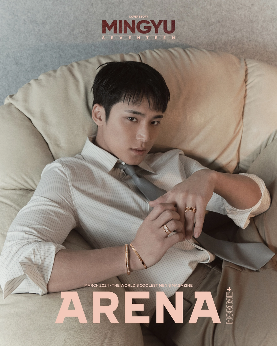 SEVENTEEN MINGYU Cover - ARENA HOMME March 2024 – allkpop THE SHOP
