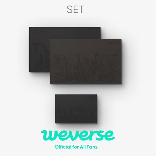 SUGA (Agust D) - D-DAY SET + Weverse Albums Ver. SET – allkpop THE SHOP